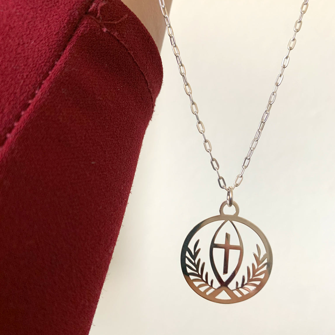 Pure Silver Jesus Fish Pendant