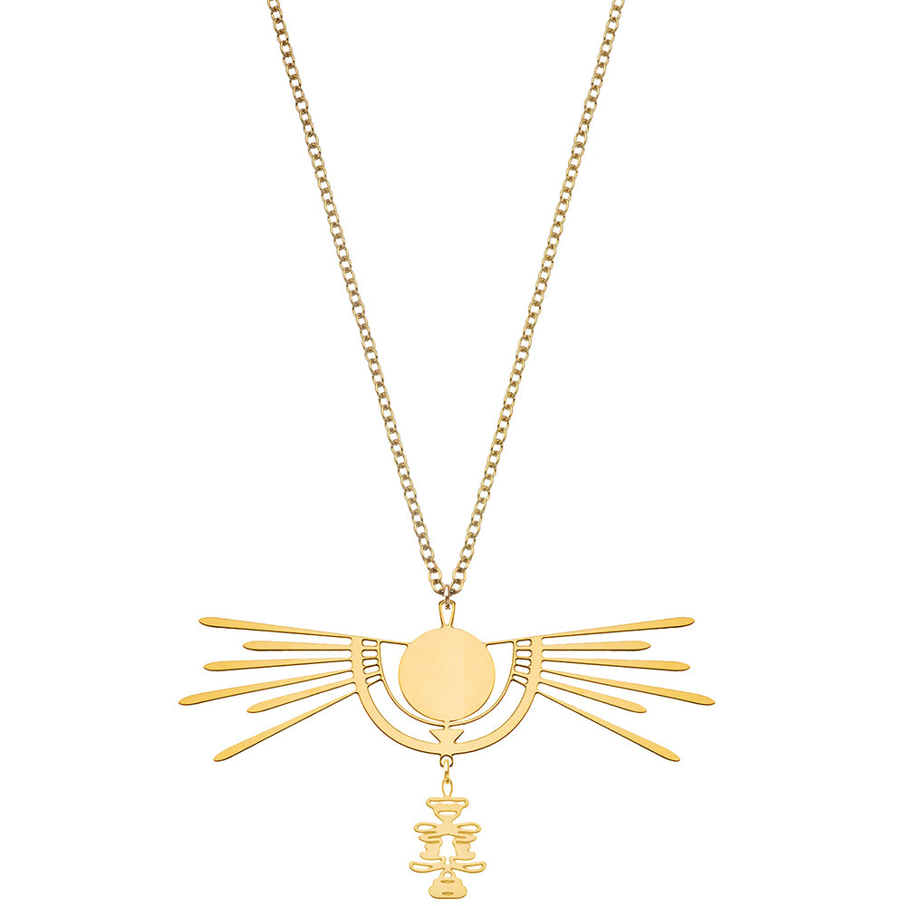 Egyptian Pendant Necklace | Ra Symbol